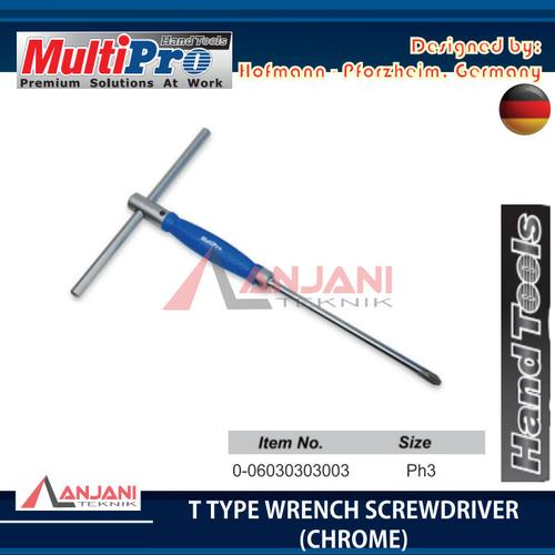 Jual KUNCI T OBENG PLUS PH3 MULTIPRO T TYPE WRENCH SCREWDRIVER PH 3 ...