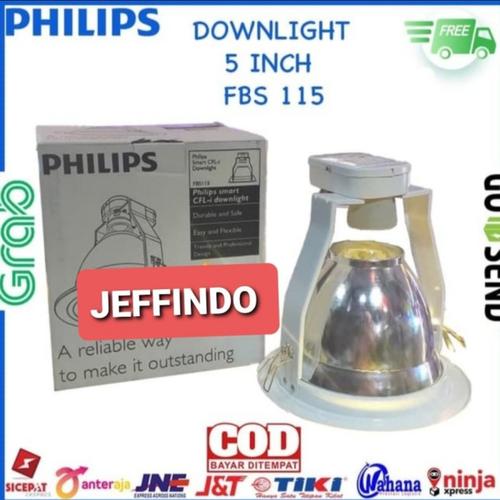 Jual DOWNLIGHT PHILIPS FBS115 5 INCH FBS 115 5" PHILIPS - silver ...