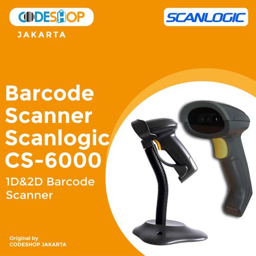 Jual Scanlogic CS-6000 Plus 1D & 2D Handheld Barcode Scanner Imager USB ...