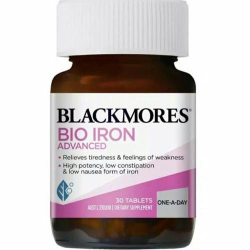 Jual Blackmores Bio Iron Advanced 30 tablets / vitamin penambah zat ...