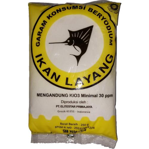 Jual Garam Halus Cap Ikan Layang 250 Gram Beryodium Sehat Halal Murah ...