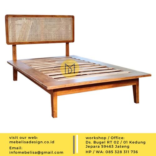 Jual Modern Bed Retro Rotan, Dipan Tempat Tidur Rotan, Rangka Tempat ...