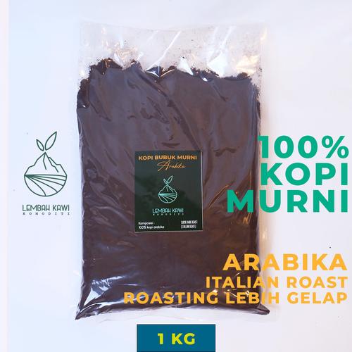 Jual KOPI BUBUK MURNI ARABIKA 1 KG ITALIAN ROAST SUPER HITAM SUPER DARK ...