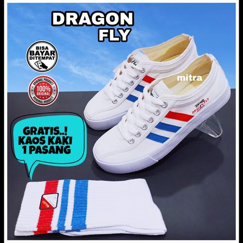 Promo Sepatu Capung Dragonfly Ori Falcon Putih Sepatu Pria Murah + K ...