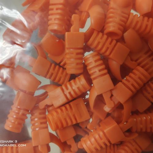 Jual plug boot rj45 cat 5e cat 6 isi 50pcs Orange - Jakarta Pusat ...