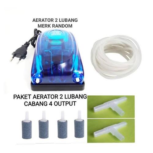 Jual PAKET 4 Cabang Mesin Pompa alat Aerator gelembung Udara ikan Hias ...