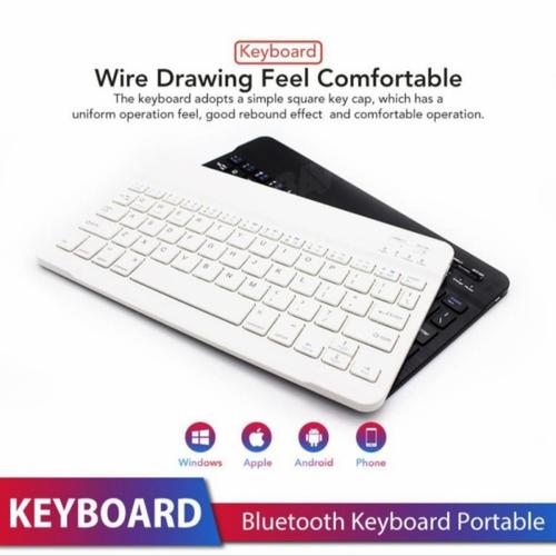 Jual mini Wireless Keyboard Slim Bluetooth For windows Android IOS Pc ...