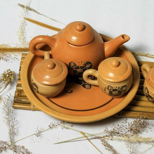 Jual Teh Poci Set Gerabah/ Teko Teh Poci Tanah Liat Tradisional Paket ...