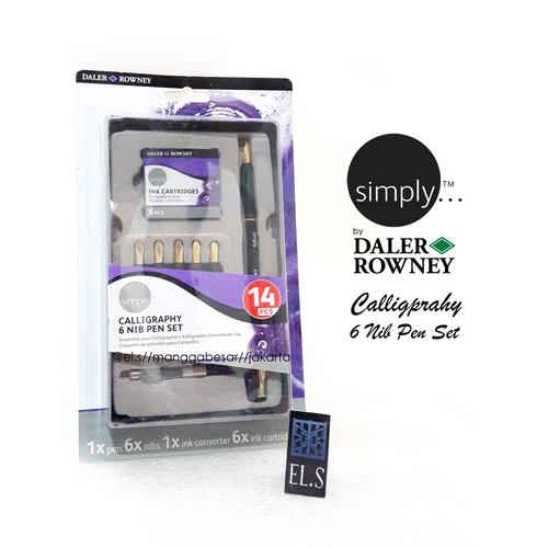 Jual Daler Rowney Simply Calligraphy Pen 6 Nib Set - Jakarta Barat ...
