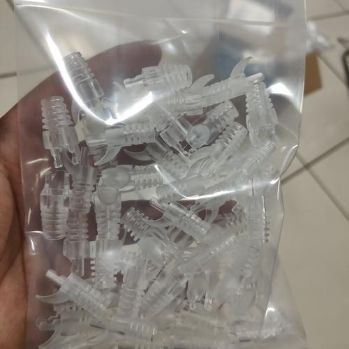 Jual plug boot rj45 cat 5e cat 6 isi 50pcs transparant - Jakarta Pusat ...