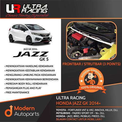 Jual Stabilizer Ultra Racing Jazz GK5 14+ FRONTBAR/STRUTBAR 3PT Plug n Play - Kota Surabaya ...