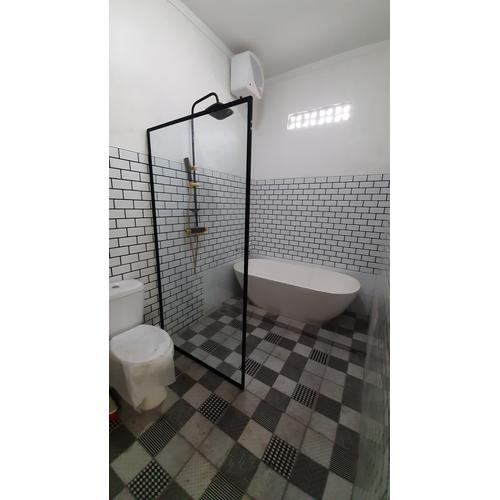 Jual Partisi Shower Kaca Tempered 10 mm / Shower Box Minimalis - Kota ...