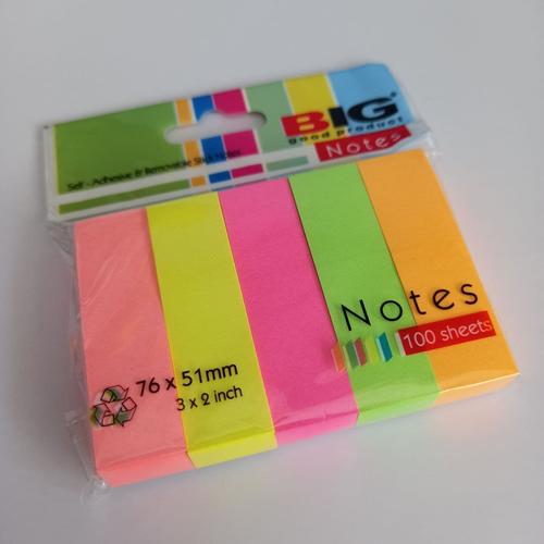 Jual Sticky Note Rainbow 5 Warna Pembatas Buku Kertas Warna Warni ...