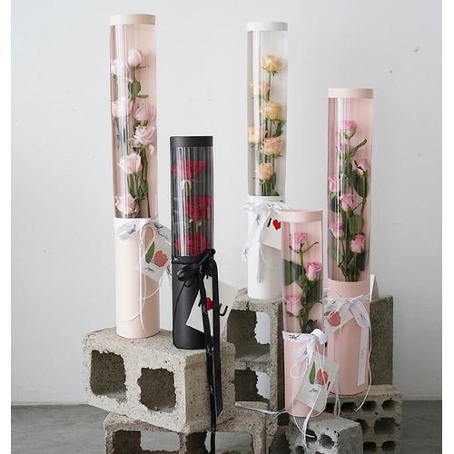 Jual Bunga tabung mika cantik hadiah romantis dengan bunga rose holland ...