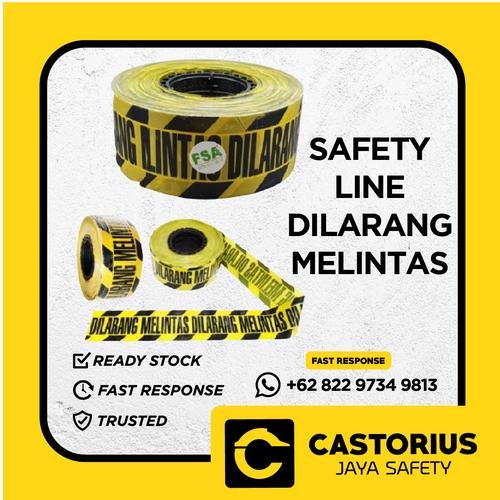 Jual Safety Line / Police Line FSA "DILARANG MELINTAS ukuran 3"x 300m ...