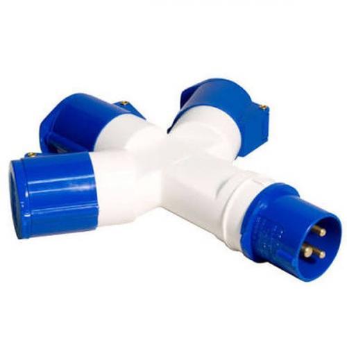 Jual INDUSTRIAL PLUG & SOCKET CABANG 3 32A ( 3Pin ) CEE-1023 - Biru ...