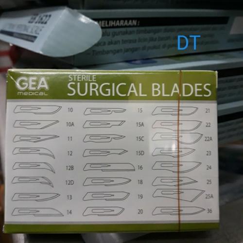 Jual pisau bedah / pisau operasi / bisturi / mata pisau - No 15 perpcs ...