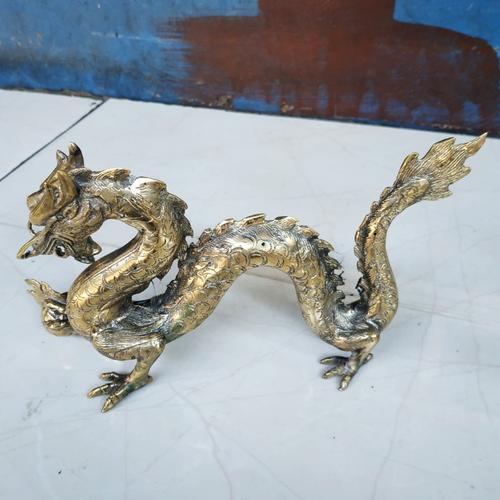 Jual Koleksi Patung Kuningan Naga Bola Api Dragon Kecil - Kab ...