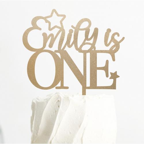 Jual CAKE TOPPER ONE MONTH / BIRTHDAY TOPPER / CUSTOM CAKE TOPPER ...