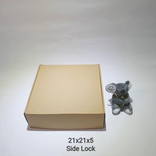 Jual Kardus Murah 21x21x5 Ready Stock Die Cut Pizza Box - Side Lock ...