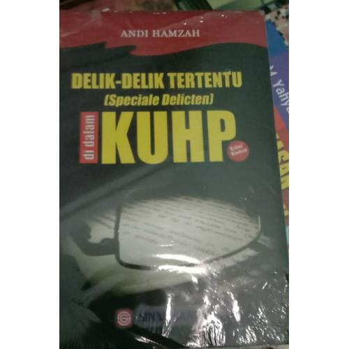 Jual Buku Delik Delik Tertentu di dalam KUHP Andi Hamzah Sinar Grafika - Kota Malang ...