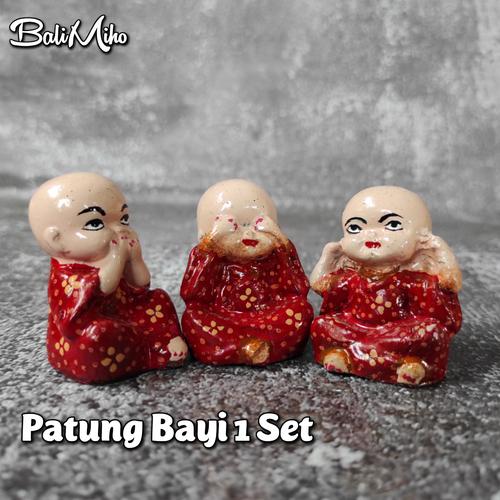 Jual PATUNG BAYI TUTUP MATA/TELINGA/MULUT/PATUNG BAYI MINI/PATUNG BAYI ...