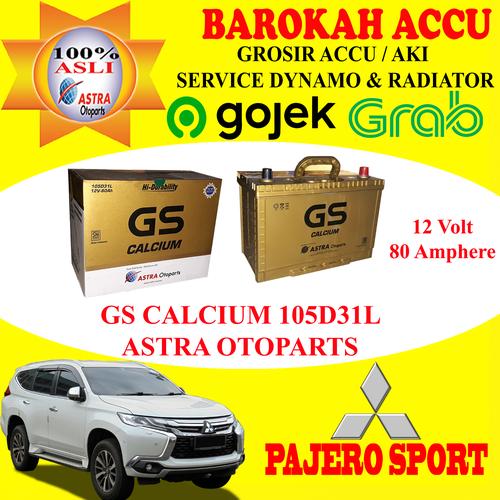Jual AKI GS ASTRA MOBIL MITSUBISHI PAJERO SPORT GS CALCIUM 105D31L , 80 ...