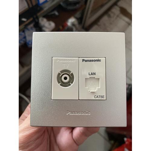 Jual Outlet data cat5e dan out let tv antena panasonic SILVER lan cat 5e - Jakarta Barat ...
