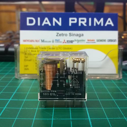 Jual Omron Relay AHN22148 koil 48Vdc 2NO 2NC 5A 250VAc = RJ2S = G2R-2 ...