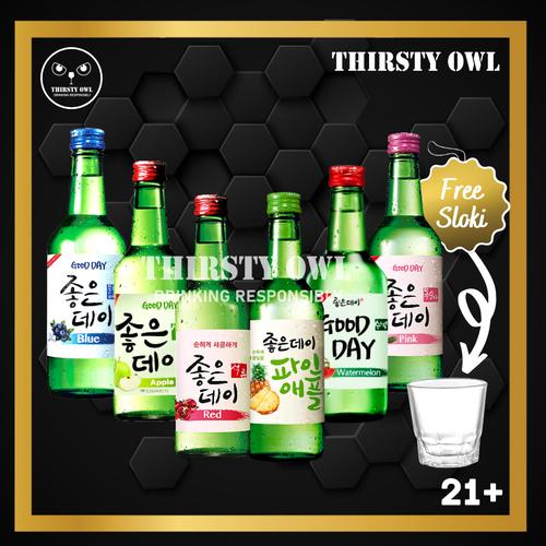 Promo Good Day Soju Korea All Variant Package-6 rasa-6 botol-free sloki ...