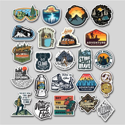 Jual STICKER ADVENTURE OUTDOOR / STICKER PACK LAPTOP VINYL / STIKER ...