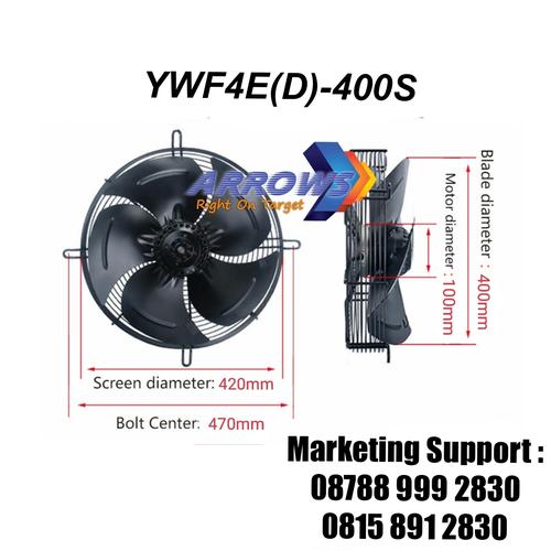 Jual Axial Fan 16 inch Fan Condensor 16 inch 220v Fan Chiller 16 inch ...