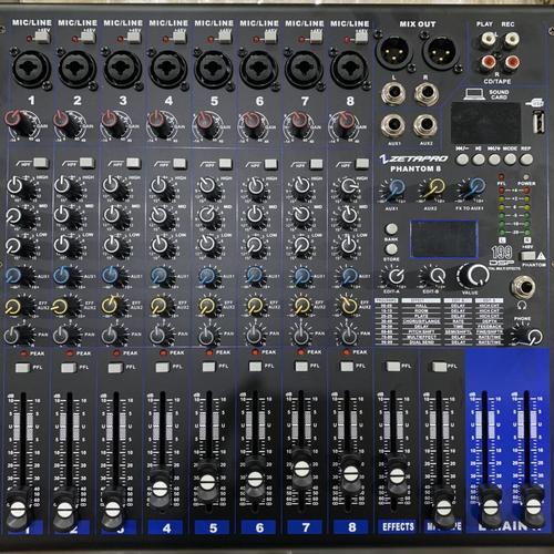 Jual Mixer ZETAPRO Phantom8 Phantom 8 Channel USB Soundcard PC Recording - Kota Surabaya - Bilal ...