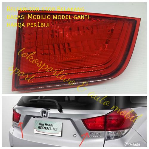 Jual Lampu Reflektor stop merah bagasi belakang Honda Mobilio reflektor ...