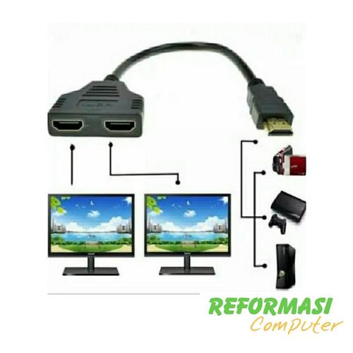 Jual HDMI SPLITER 2 PORT KABEL 3D HD 1080P SPLITTER CABANG - Jakarta ...