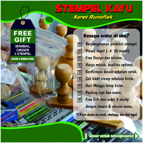 Jual Stempel Karet Runaflek - Ukuran Custom - Kecil - Kab. Blitar ...