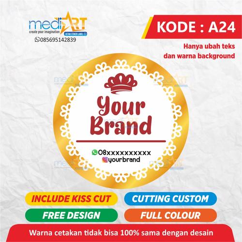 Jual Stiker Label Nama Produk untuk Catering, Snack, Kue Kering ...