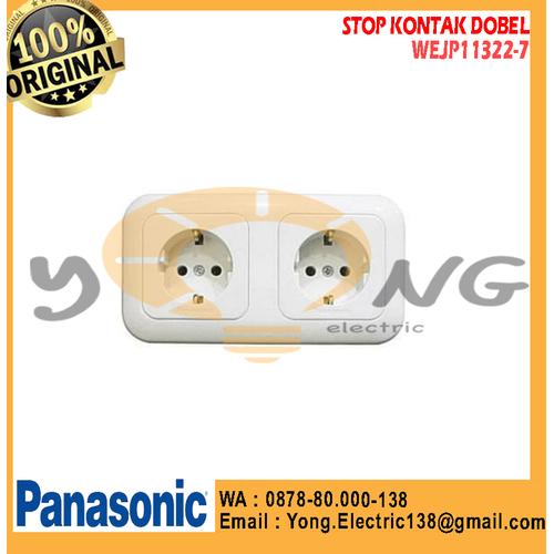 Jual Stopkontak Dobel/ Stop kontak Dobel (NCP)+ Frame WEJP11322-7 ...