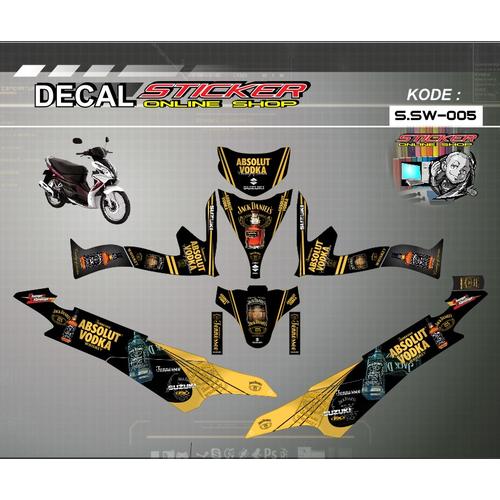 Jual Stiker motor suzuki skywave decal print full body variasi racing ...