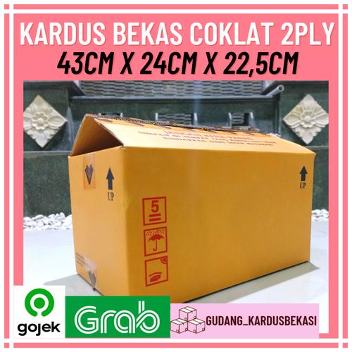 Jual kardus bekas box besar tebal pindahan packing dus jumbo 43x24x22,5 ...