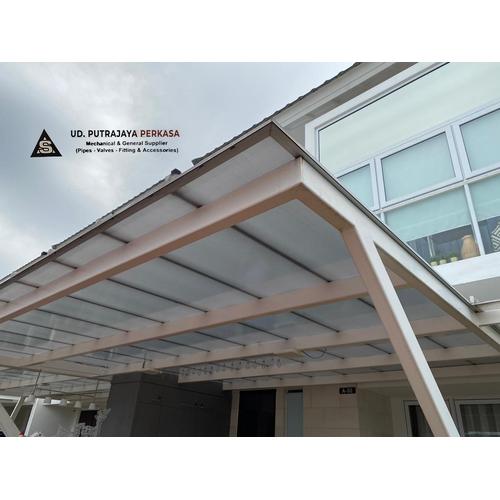 Jual Kanopi atap / rumah tipe Solar Plat + Besi Hollow (harga per meter ...