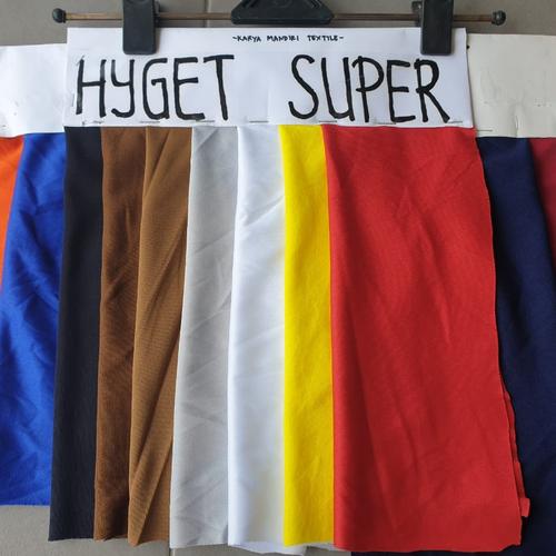 Jual Kain Jersey Kaos Hyget Super/Interlock Premium (grosir ecer & roll ...