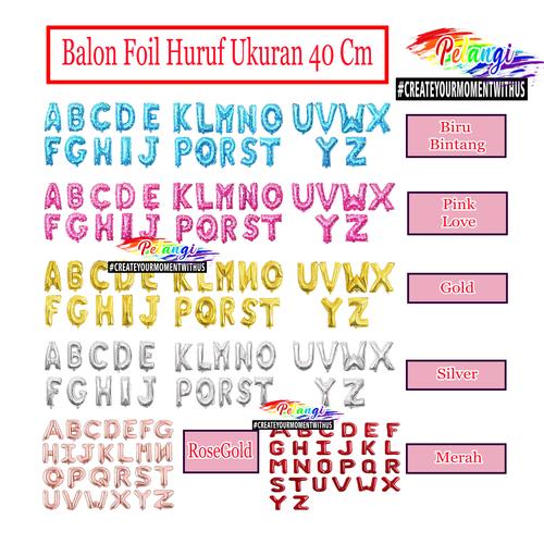 Jual Balon Nama dan angka Ulang tahun | balon foil huruf dan umur ultah ...