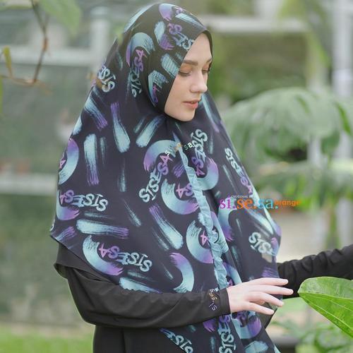 Jual Khimar sisesa suhayla black caribbean blue - Jakarta Barat ...