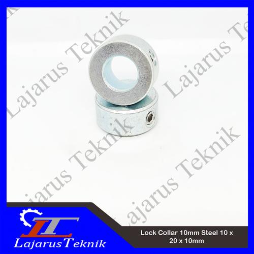 Jual Lock Collar 10mm Steel 10 x 20 x 10mm / ID 10mm x OD 20mm Length ...