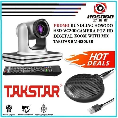 Jual HOSODO PTZ CAMERA HSD-VC200 DIGITAL ZOOM WITH CONFERENCE MIC BM ...