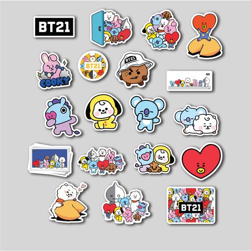 Jual STICKER BT21 / STICKER PACK / STIKER HELM LAPTOP VINYL /STIKER ...