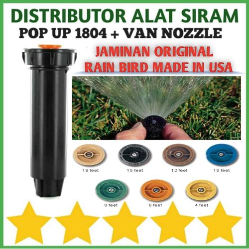 Jual SPRINKLER POP UP 1804 RAINBIRD + NOZZLE VAN RAIN BIRD ALAT SIRAM ...