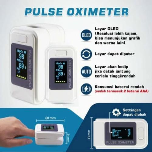 Jual Oximeter Pengukur Tekanan Darah Digital Pulse Oxymeter SpO2 ...