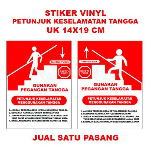 Jual STIKER PENGGUNAAN NAIK TANGGA UKURAN 14X19CM - Kota Tangerang ...